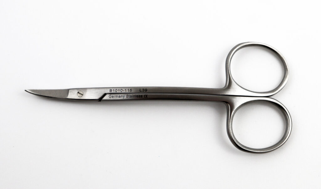 LaGrange Curved Sharp Satin Finish Scissors 4-1/2’’ • 11.5cm - Acuderm